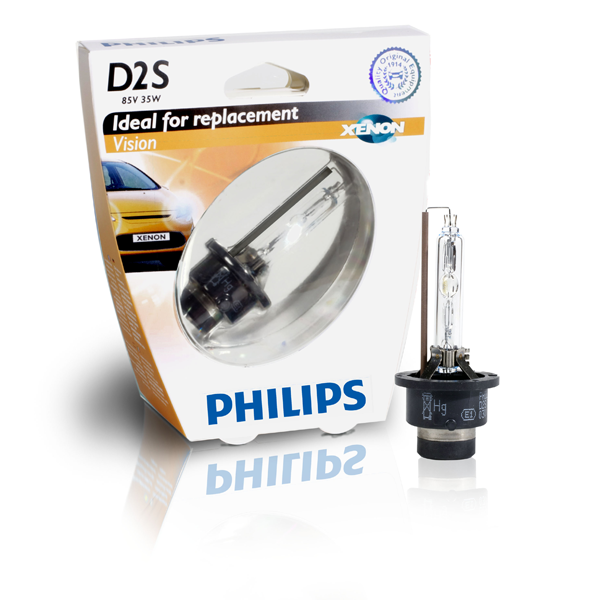 Philips D2s xenon Vision pære | FDMshop.dk