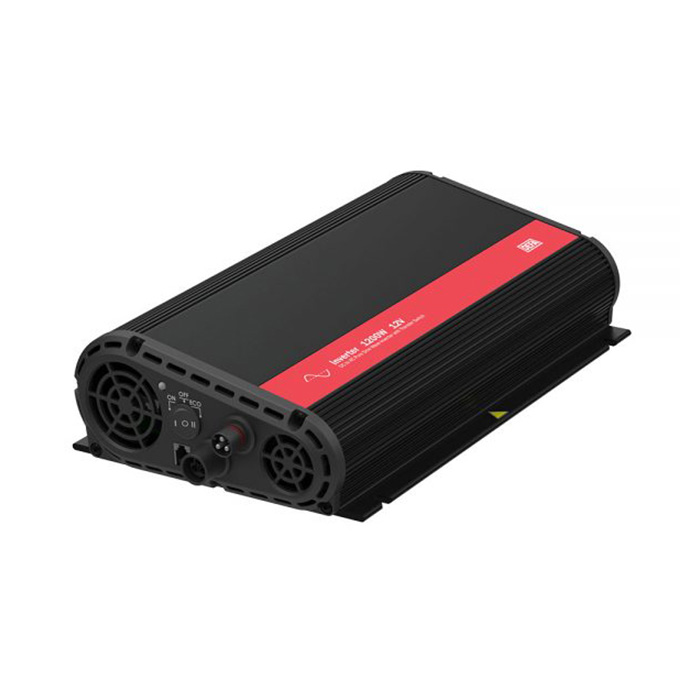 DEFA Inverter 230VAC 1200W 12VDC PlugIn m. autoswitch | FDMshop.dk